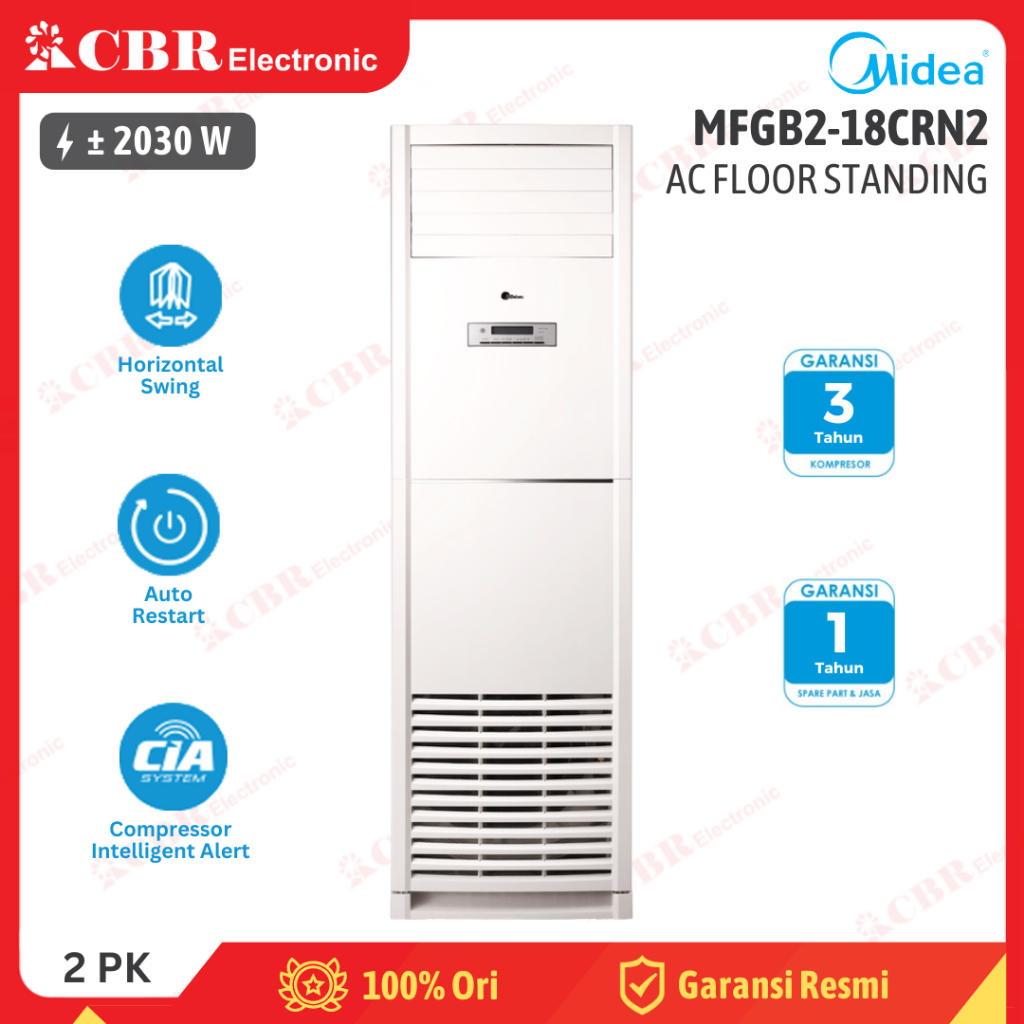 Jual AC Floor Standing MIDEA 2PK MFGB2-18CRN2/MOUX-18CRN2 (R-32 ...