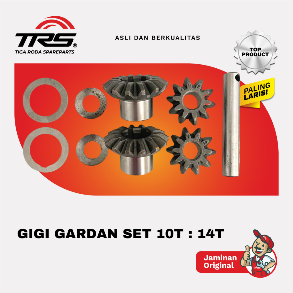 Jual TRS Gigi Gardan Set 14T 10T Motor Roda Tiga Viar Karya 150cc 200cc ...