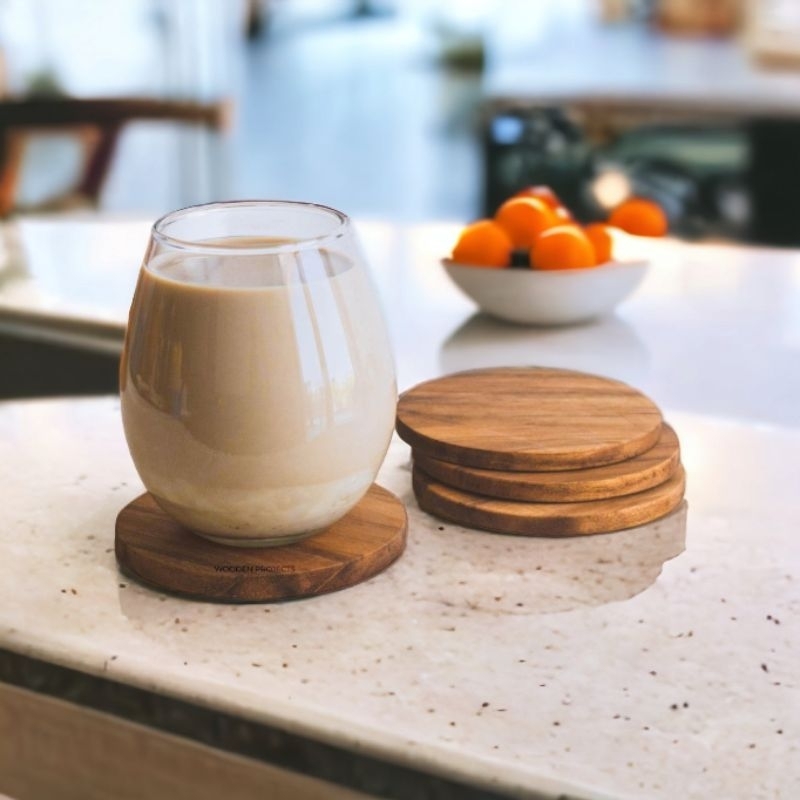 Jual Coaster kayu,tatakan gelas kayu,wooden coaster,coaster kayu ...
