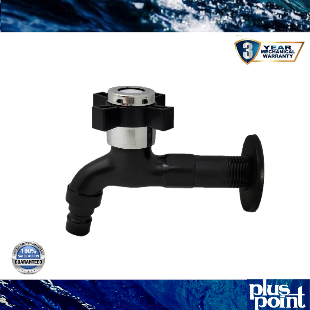 Jual Kran Air Keran Air Taman Tembok Kamar Mandi Hitam BKTK | Shopee ...