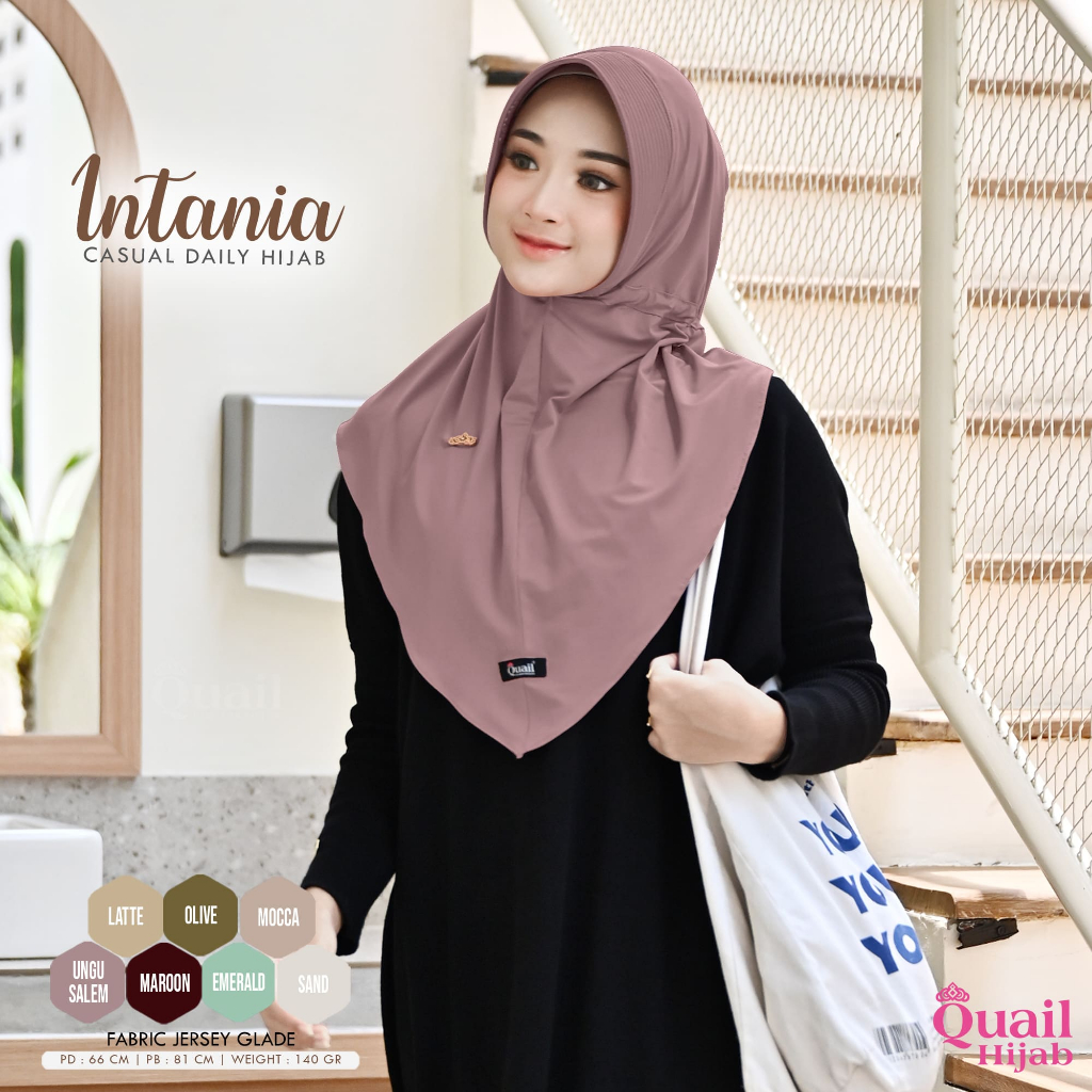 Jual Quail Hijab - INTANIA DAILY HIJAB ORI QUAIL JERSEY PREMIUM DULUXE | Shopee Indonesia