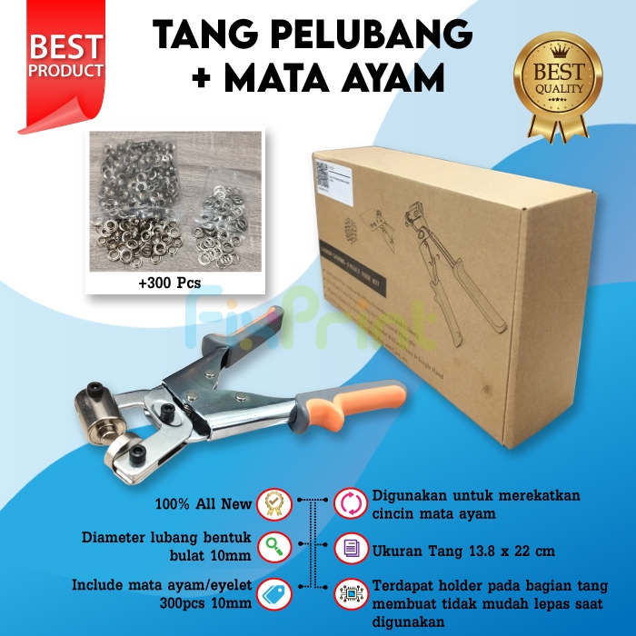 Jual Tang Mata Ayam 10mm Eyelet Plier Punch Pelubang PVC Terpal Poster ...