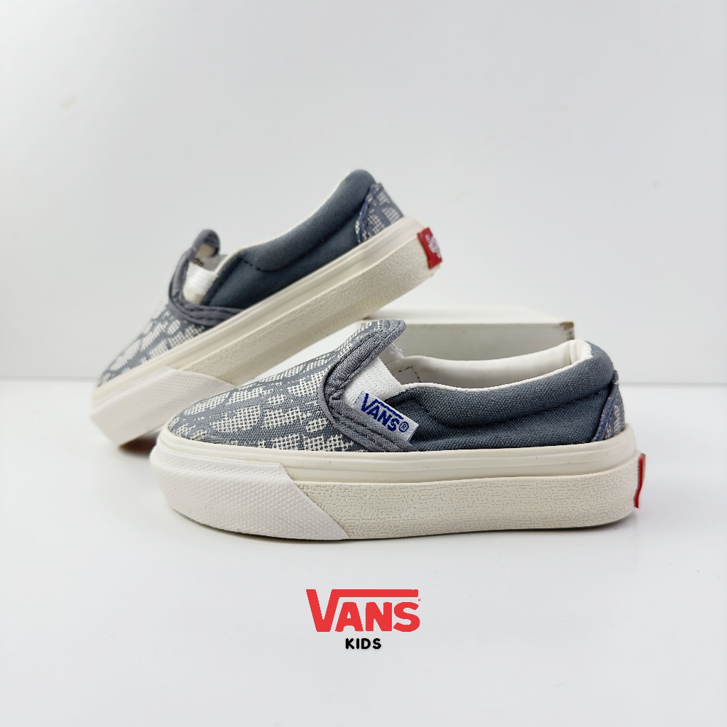 Jual Sepatu Anak Vans Slipon D10R Grey Sablon Anak Laki Laki dan Anak ...