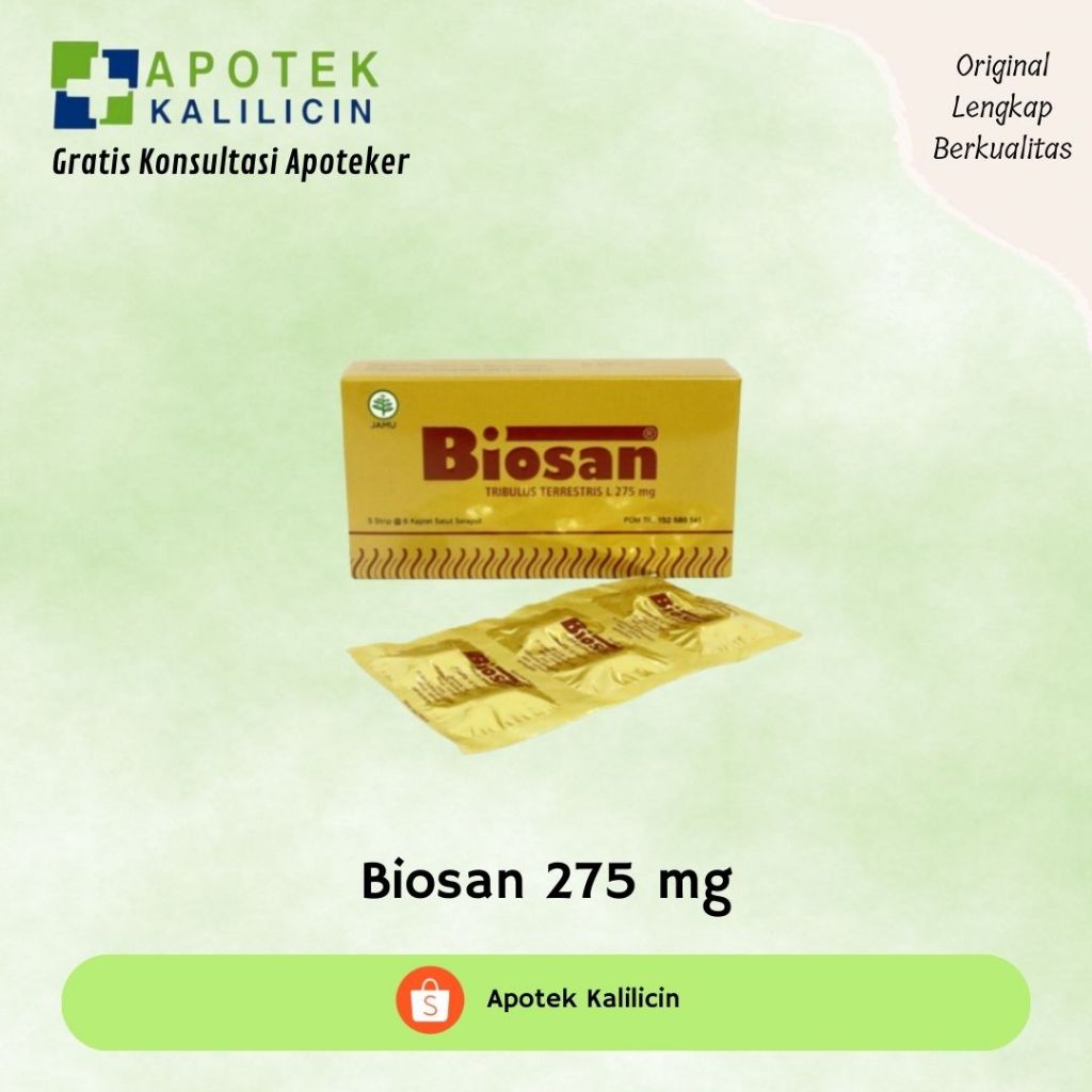 Jual BIOSAN 275 MG SUPLEMEN KESEHATAN | Shopee Indonesia