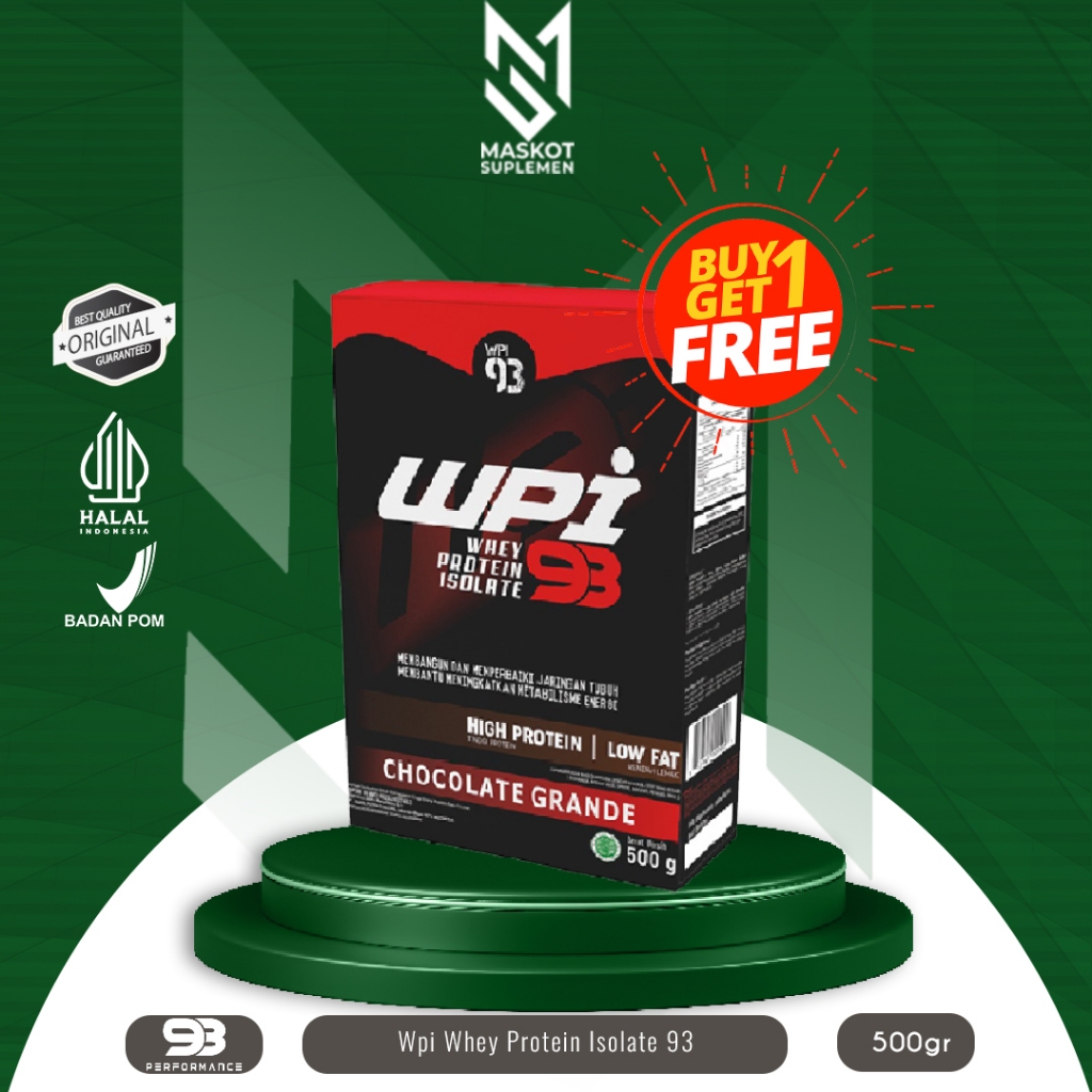 Jual PROMO BUY 1 GET 1 FREE WPI 93 Performance SUSU DIET 1000gr whey ...