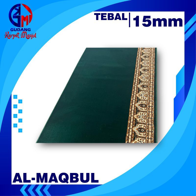 Jual Karpet Masjid Al Maqbul Tebal 15mm Rollan 6m / Karpet Sajadah / Karpet Mushola | Shopee ...