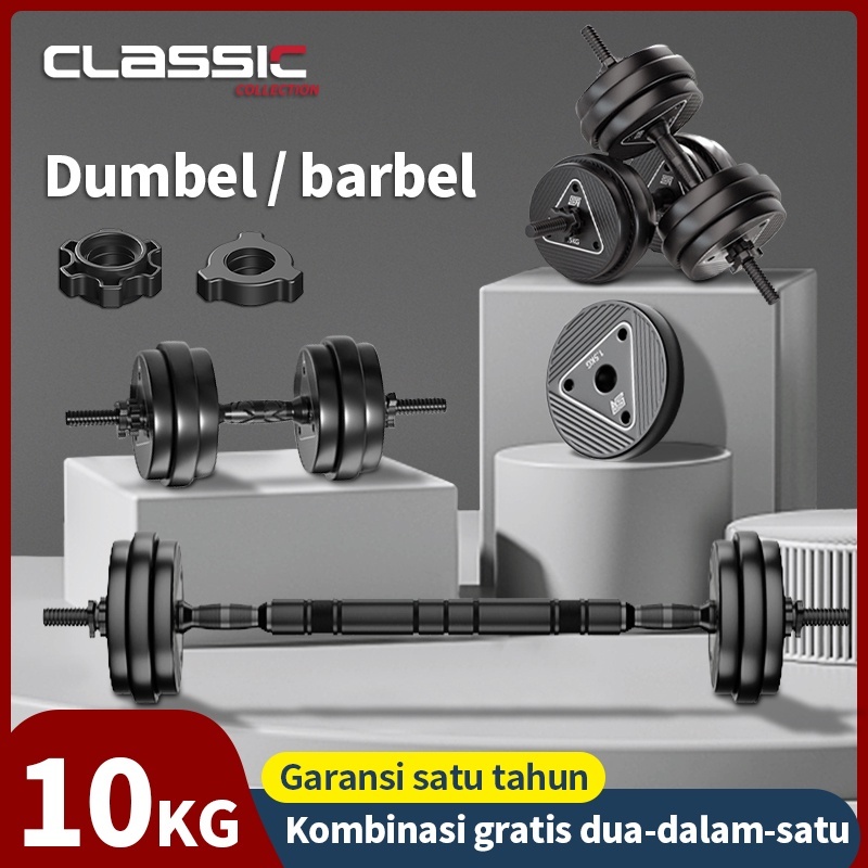 Jual terbaru 10KG Dumbbell set peralatan fitness barbel set 10 kg dengan perlindungan lingkungan ...