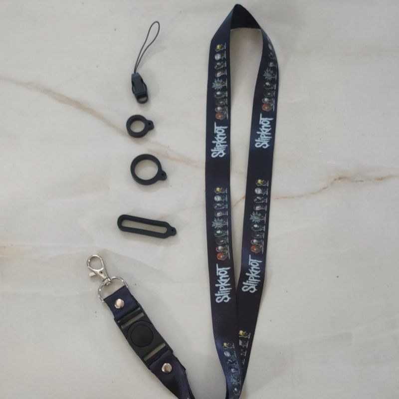 Jual TALI LANYARD SLIPKNOT PERSONIL SILUET BAND METAL slip knot DISTRO ...