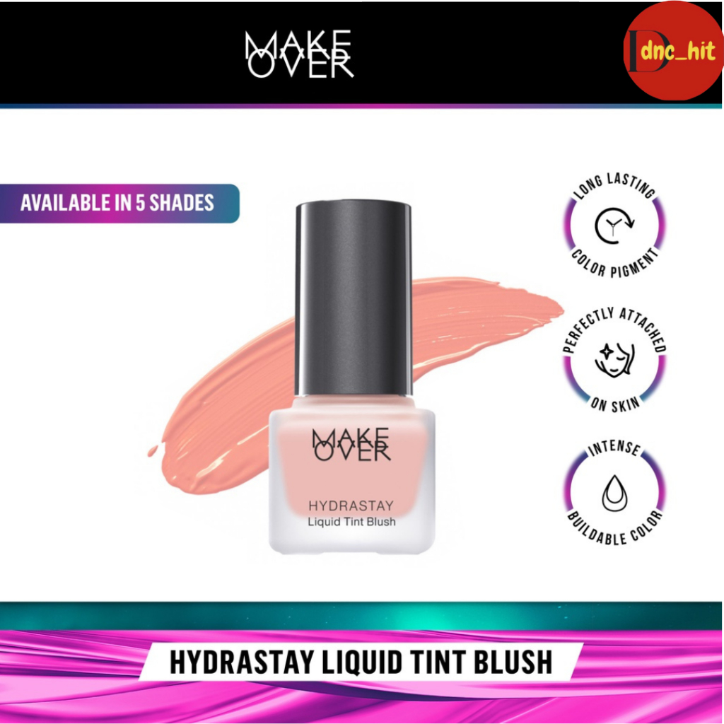 Jual MAKE OVER Hydrastay Liquid Tint Blush - Blush on intense blendable ...