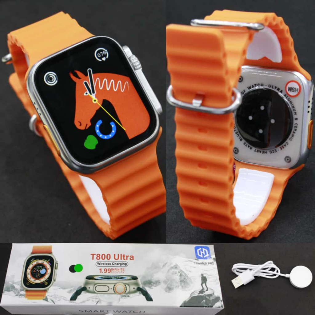Jual Smartwatch T800 Ultra Jam Tangan Pintar Sillicone Bluetooth ...