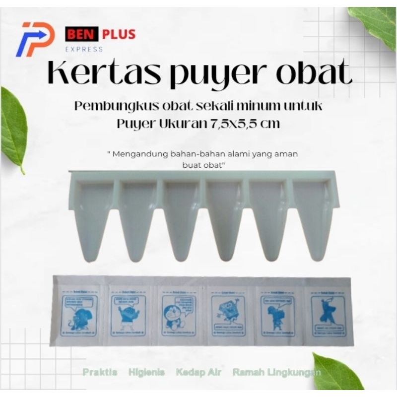 Jual Kertas Puyer Press Desain Kartun + Sendok Puyer | Shopee Indonesia