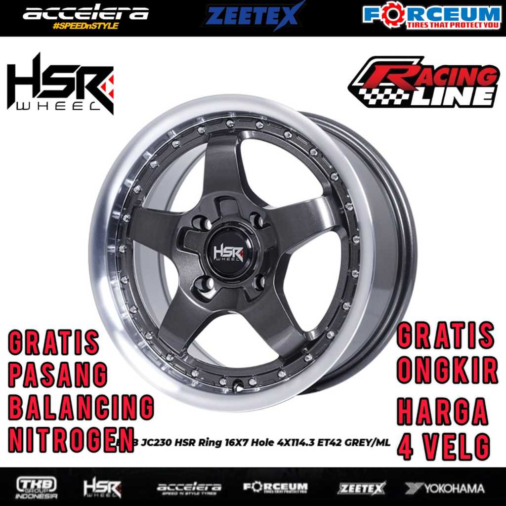 Jual PELAK MOBIL RACING HSR BOB LEBAR 7 OFFSET 42 RING 16 UNTUL L300 ...