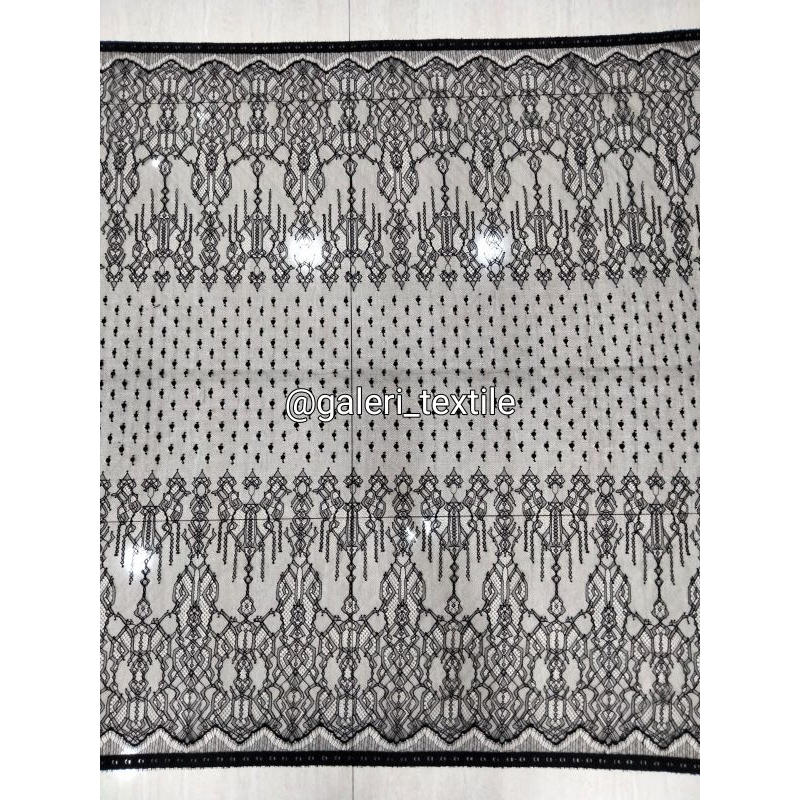 Jual Kain Lace Panel Chantily Soltis Motif Etnik [ Harga PerPanel 2 ...