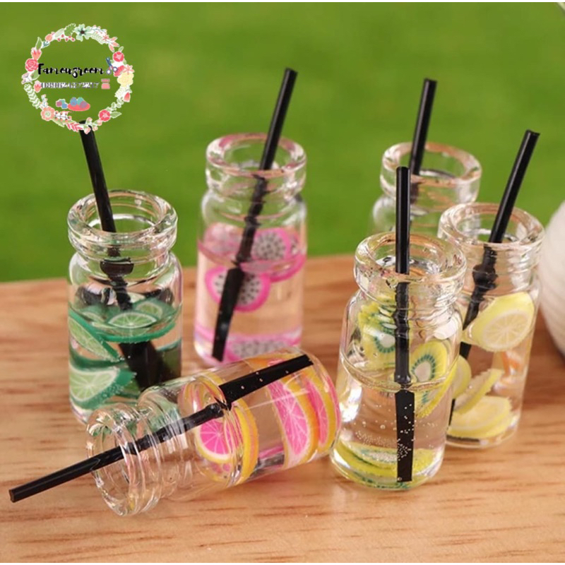 Jual Miniatur Botol Minuman Buah skala 1:12 - Miniatur Minuman Cocktail ...