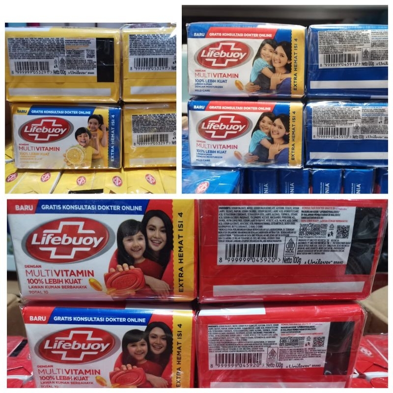 Jual Lifebuoy Sabun Batang Paket Hemat (100gr x 4) | Shopee Indonesia