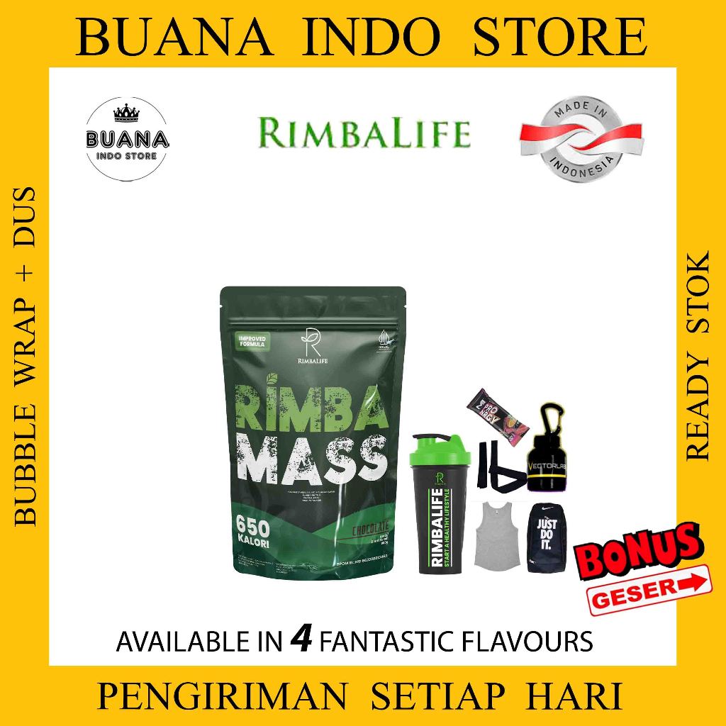 Jual Rimbalife Rimbamass 2 LBS 900gr | Rimba Life Mass Gainer 2lbs 900 ...