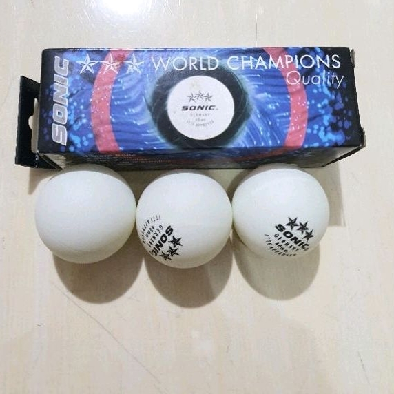 Jual Bola Tenis Meja / Bola Pingpong Sonic 3 Star | Shopee Indonesia