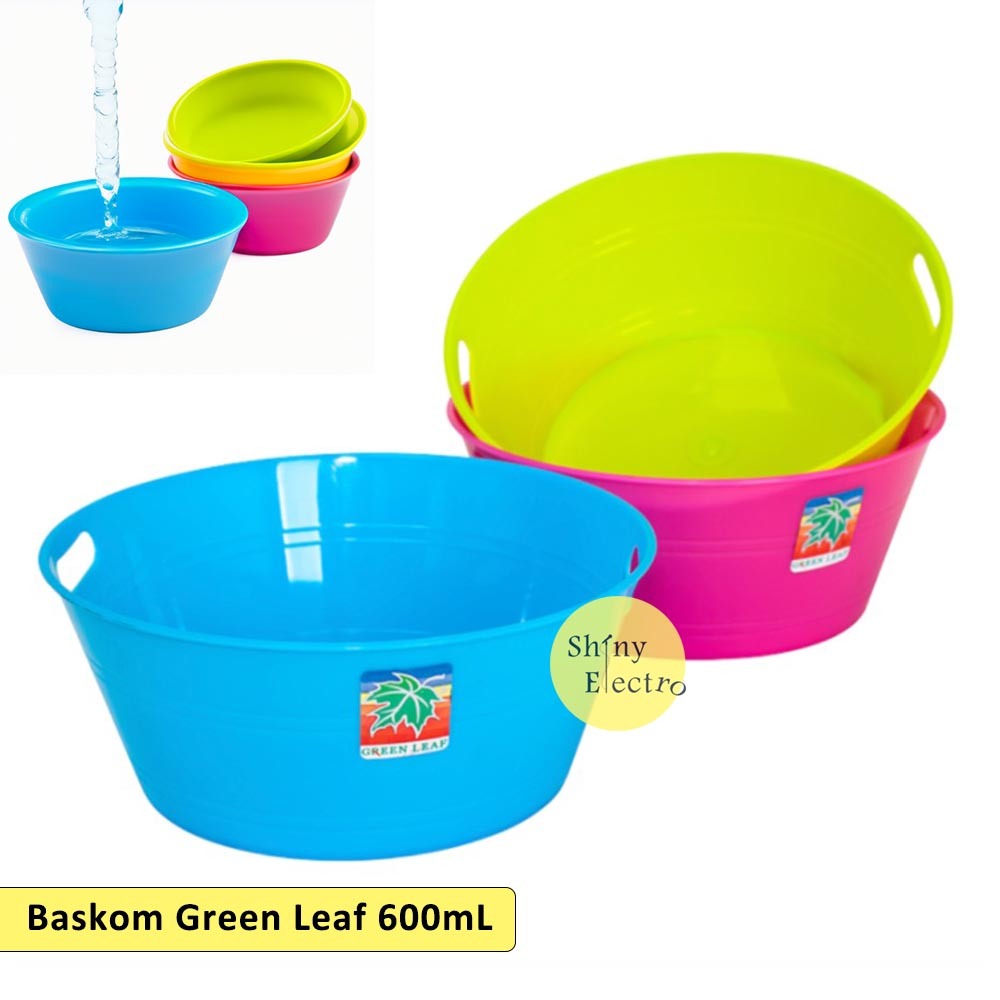 Jual Baskom Mini 600mL Mangkok Mangkuk Kobokan Tangan Plastik Green ...