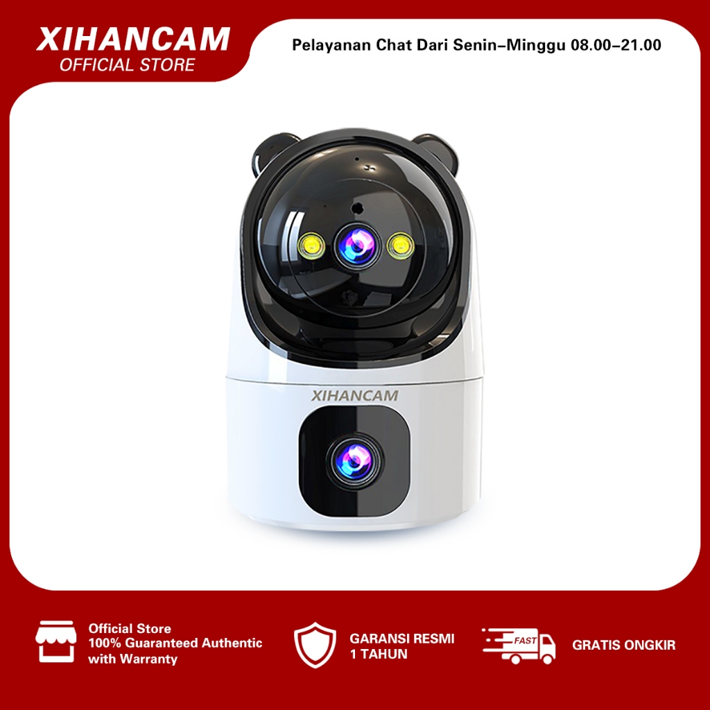 Jual XIHANCAM 5MP Smart Dual Lens CCTV Indoor Wifi IP Kamera Zoom 360 ...