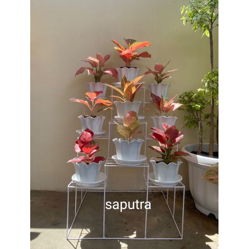 Jual rak bunga rak pot rak bungasusun rak bunga besi | Shopee Indonesia