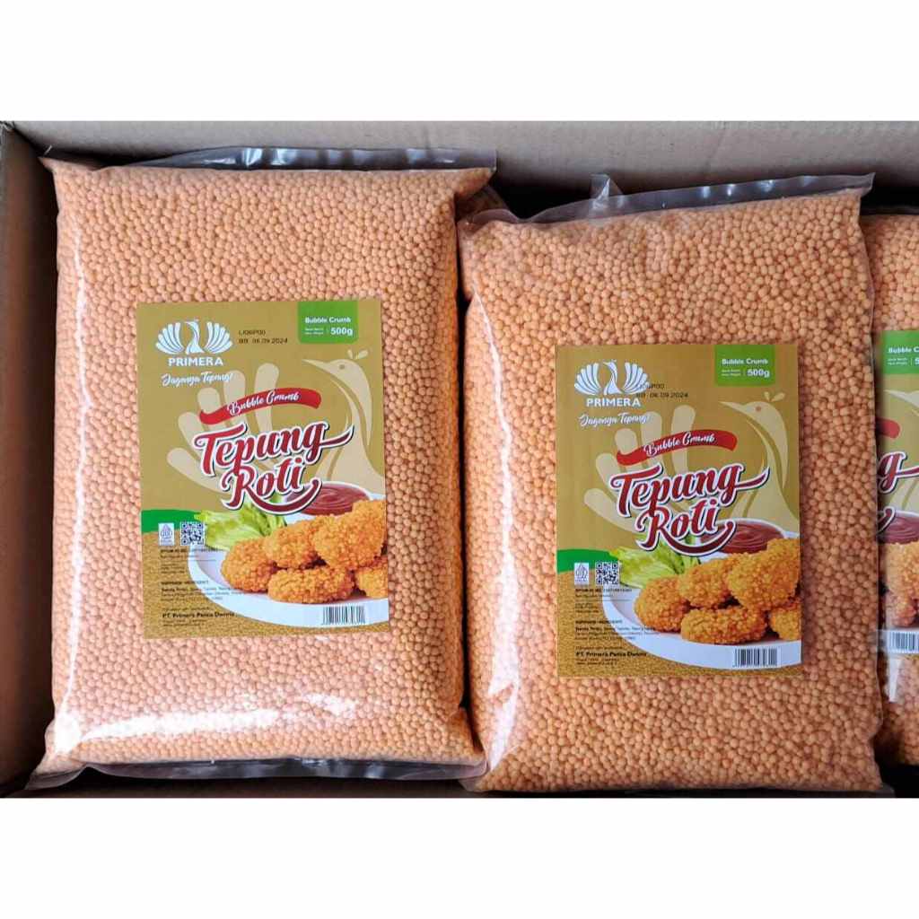 Jual Tepung Roti Primera Bubble Crumb Orange 500gram | Shopee Indonesia