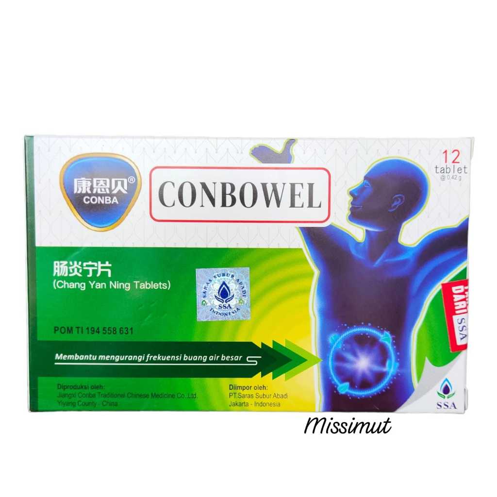 Jual Conbowel Chang Yan Ning Tablets 12 Tablet - Herbal Pereda Diare | Shopee Indonesia
