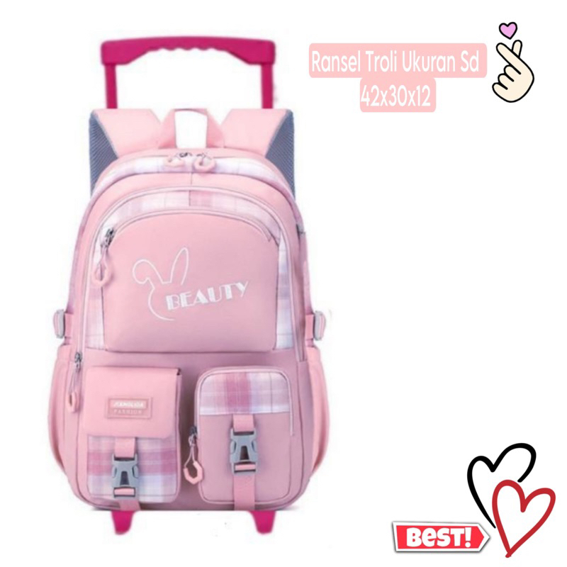Jual Tas Ransel anak Troli , Tas anak Perempuan Tas koper anak , Tas Anak cewe Korean Tas ...