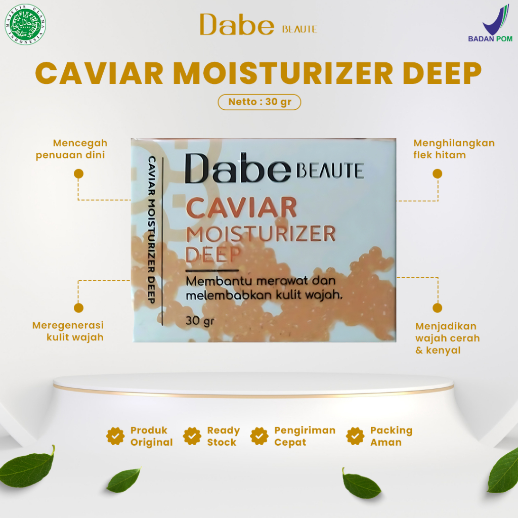 Jual Caviar Moisturizer Deep Day Cream Dabe Beaute Ukuran 30g Pelembab ...