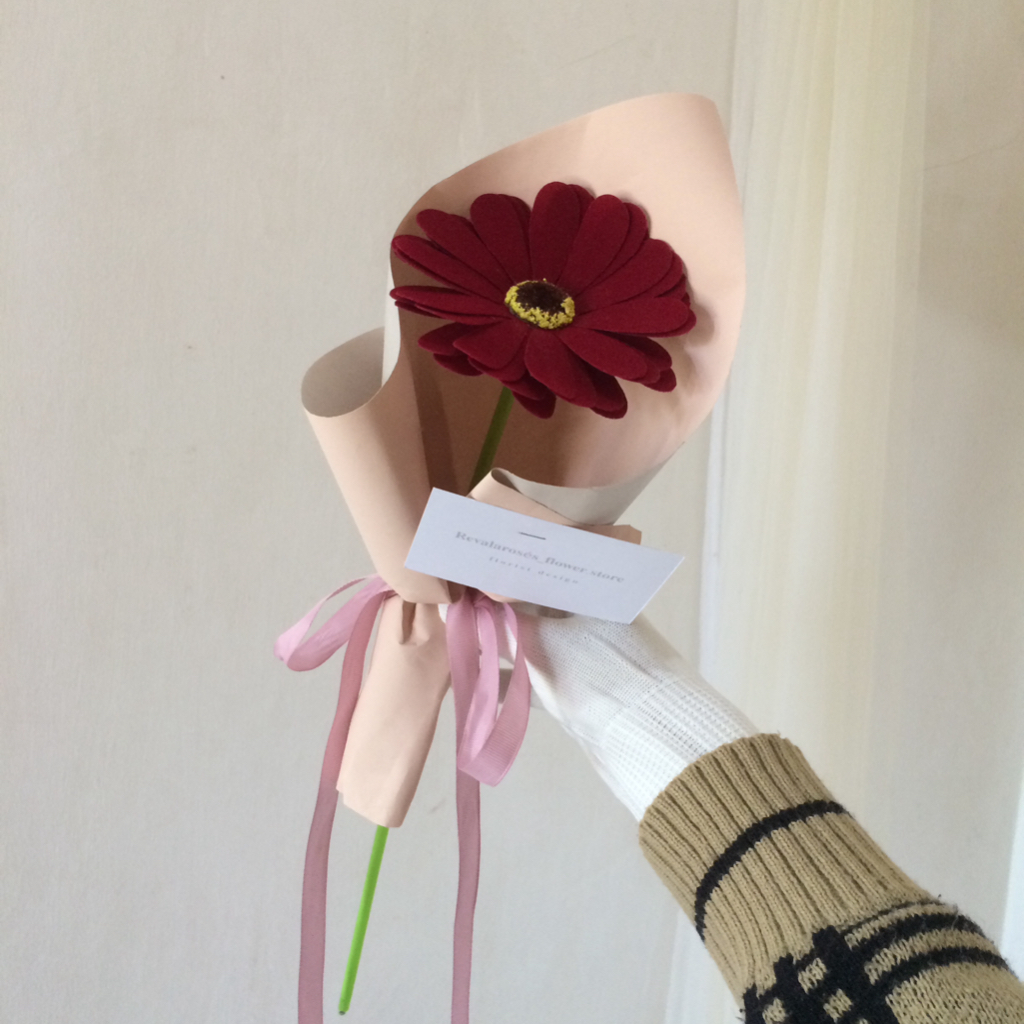 Jual Revalarosé flower Buket Bunga Satu Tangkai Bunga Palsu Gerbera ...
