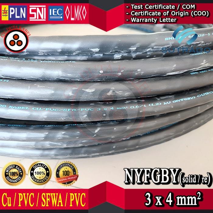 Jual Kabel NYFGBY 3x4 mm2 SUTRADO /3 x 4 mm2/3x4mm2/3x4 mm/3x4mm/3x4mm ...