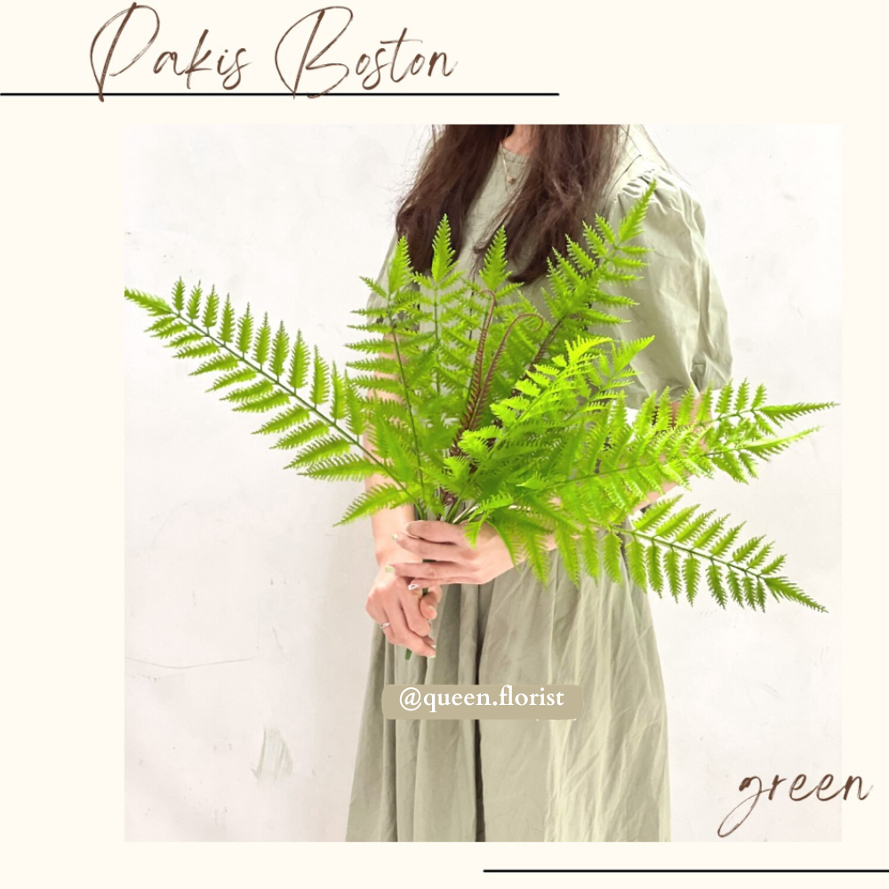 Jual PAKIS BOSTON FERN ARTIFICIAL DEKORASI DEDAUNAN DAUN HIJAU DAUN ...