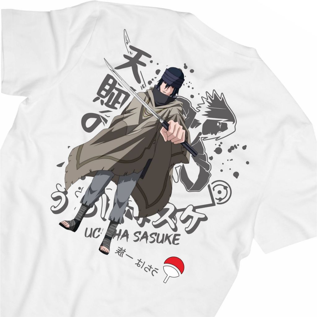 Jual UCHIHA SASUKE NRT03# BAJU ANIME JEPANG Kaos Anime Cotton Combed ...