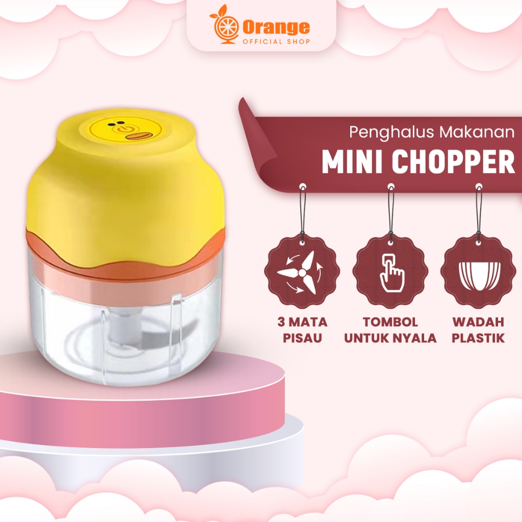 Jual Orange Official Shop Chopper Mini Blender Food Chopper Food ...