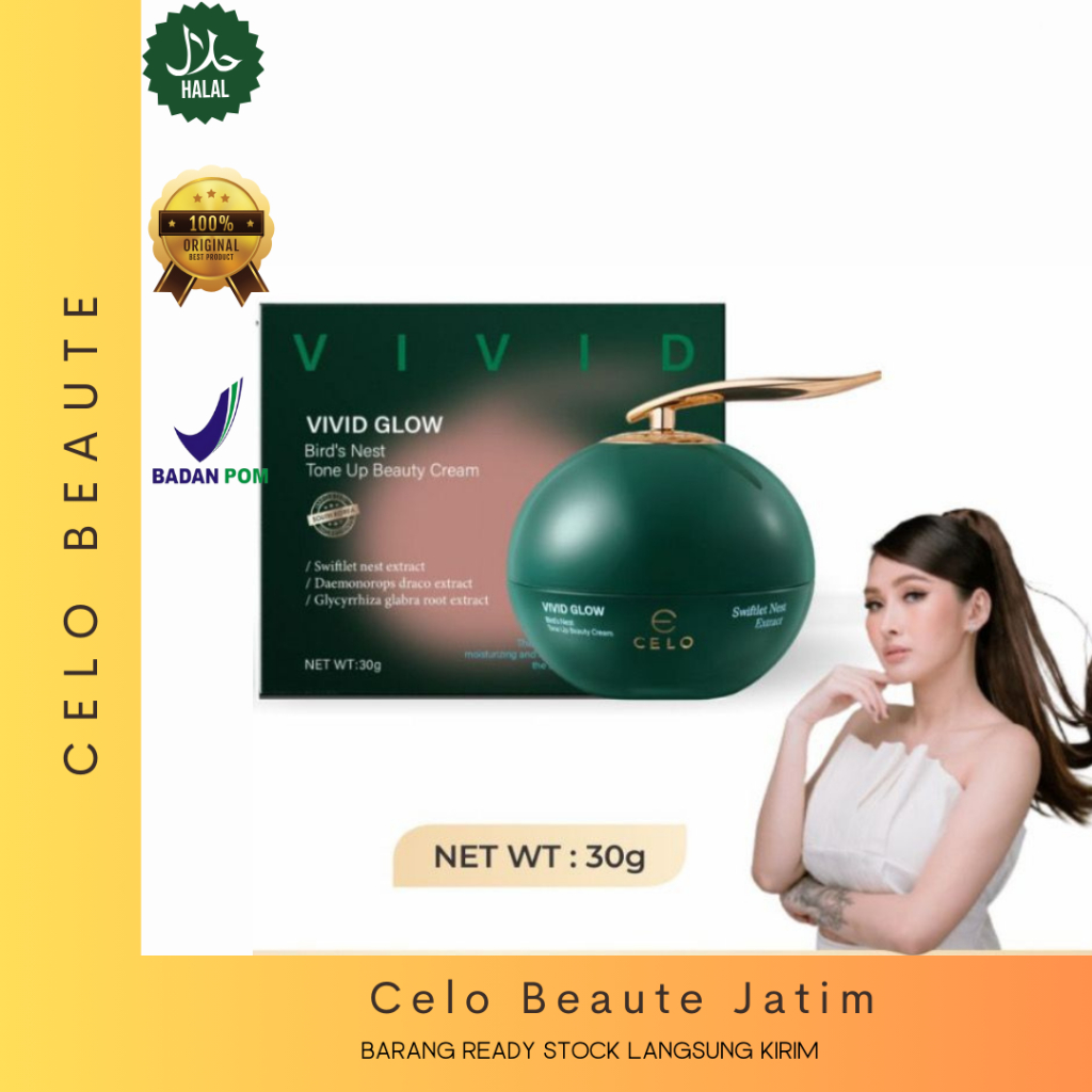 Jual CELO VIVID GLOW BIRDS NEST TONE UP BEAUTY CREAM | Shopee Indonesia