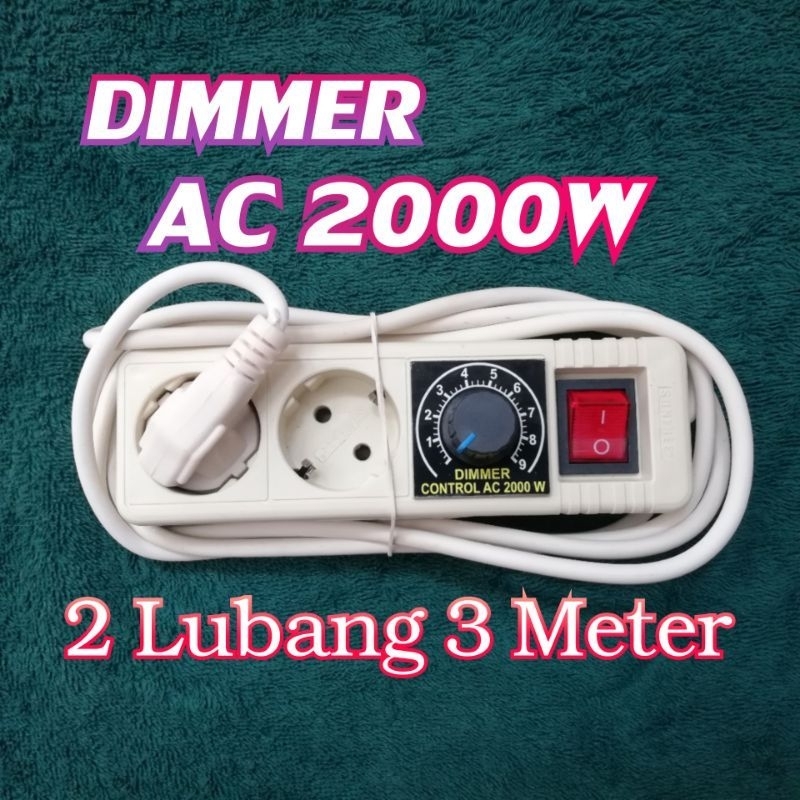 Jual Dimmer AC 2000W pengatur kecepatan putaran Gerinda Bor Dinamo ...