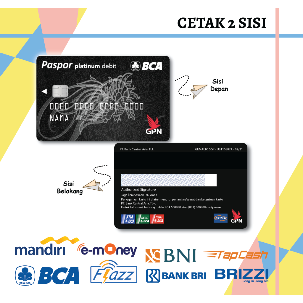Jual KARTU EMONEY DEBIT KREDIT CARD BCA E MONEY MANDIRI FLAZZ BCA GEN 2 ...
