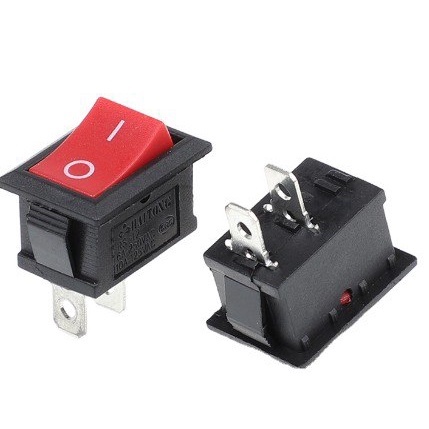 Jual Saklar Switch ON OFF KOTAK Kecil 2 PIN HITAM / Rocker Switch mini ...