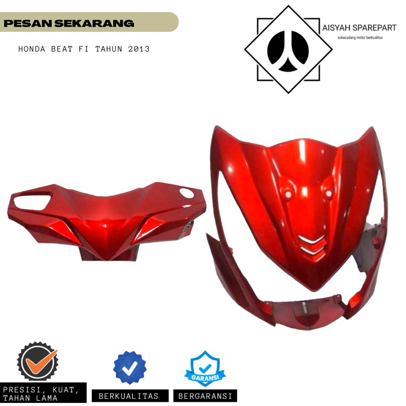 Jual Harga Satuan Batok Depan Cover Dasi Tameng Honda Beat FI Warna ...