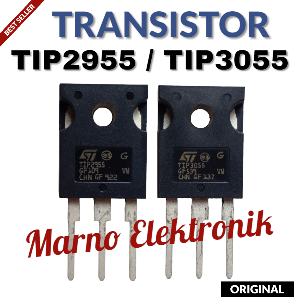 Jual TRANSISTOR TR TIP2955 TIP3055 1 SET TIP 2955 3055 1 PASANG 100% NEW ORIGINAL ORI ASLI ...