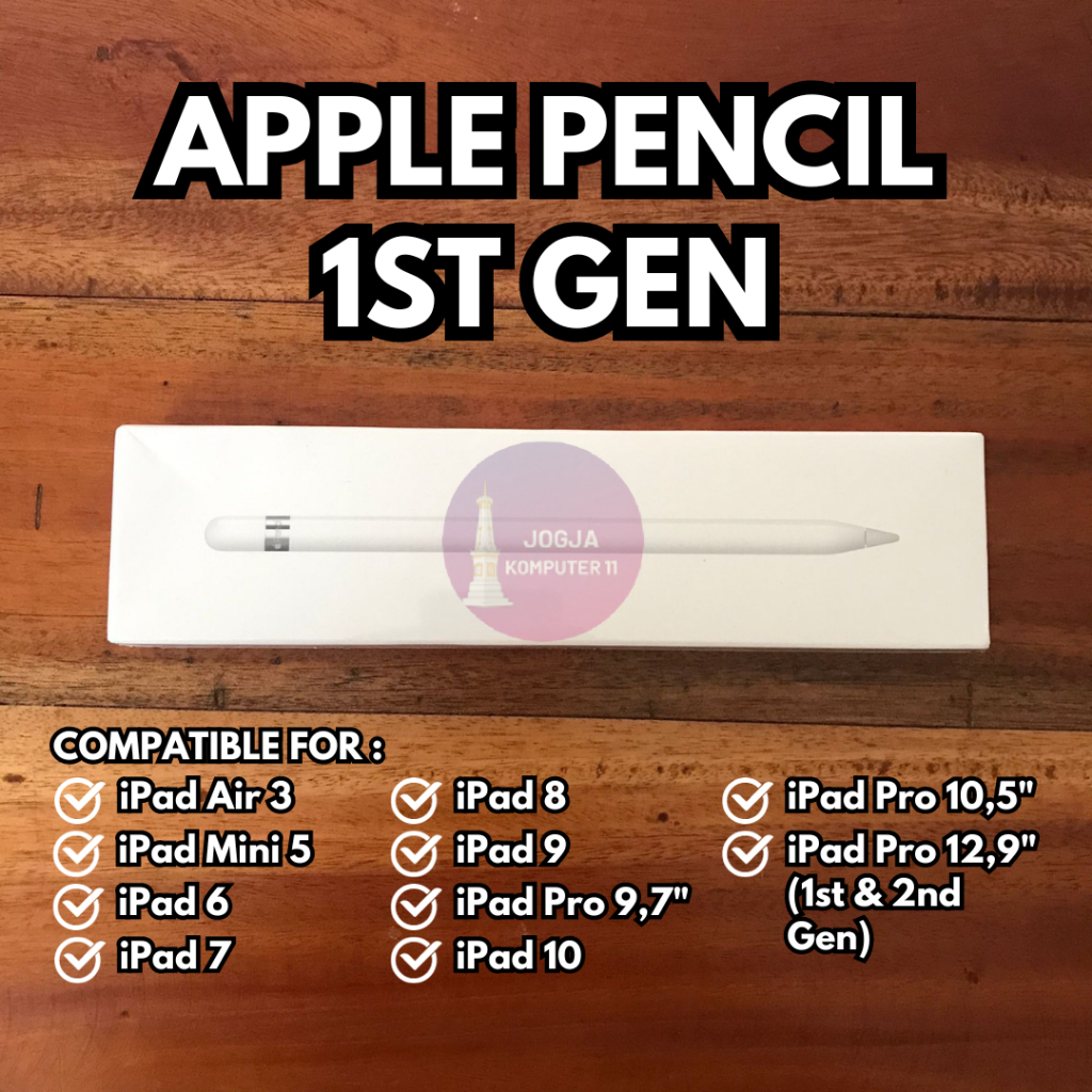 Jual APPLE PENCIL 1ST GEN WITH ADAPTER (ADAPTER USB-C) | Shopee Indonesia