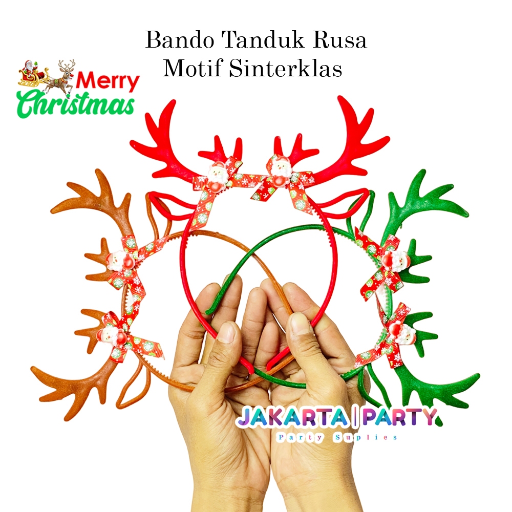 Jual Bando Natal 12 / Bandana Natal / Head Band Christmas / Hiasan ...