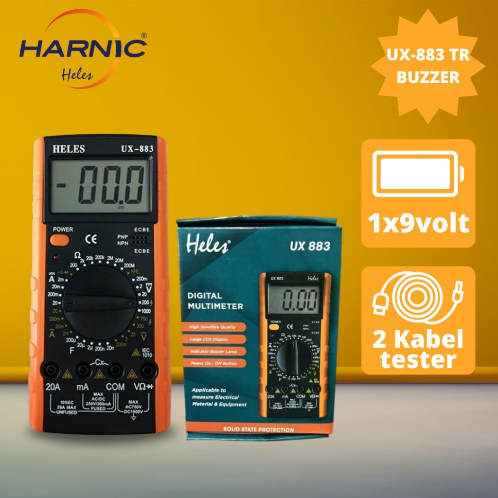 Jual Multi Tester Digital- Digital Multimeter - Alat Merger - HELES UX ...