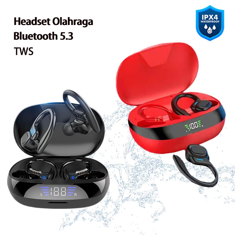 Jual YARUIKE TWS Olahraga Nirkabel Wireless Headset Bluetooth Earphone Bluetooth Gantung Telinga ...