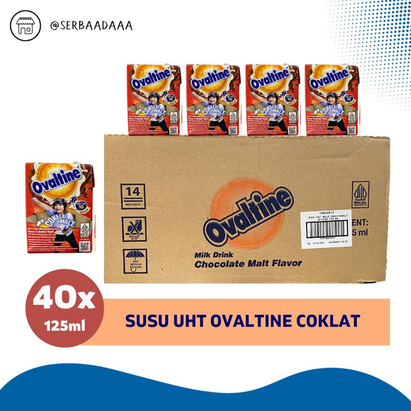 Jual OVALTINE 125 ML 1 DUS ISI 40 PCS | Shopee Indonesia