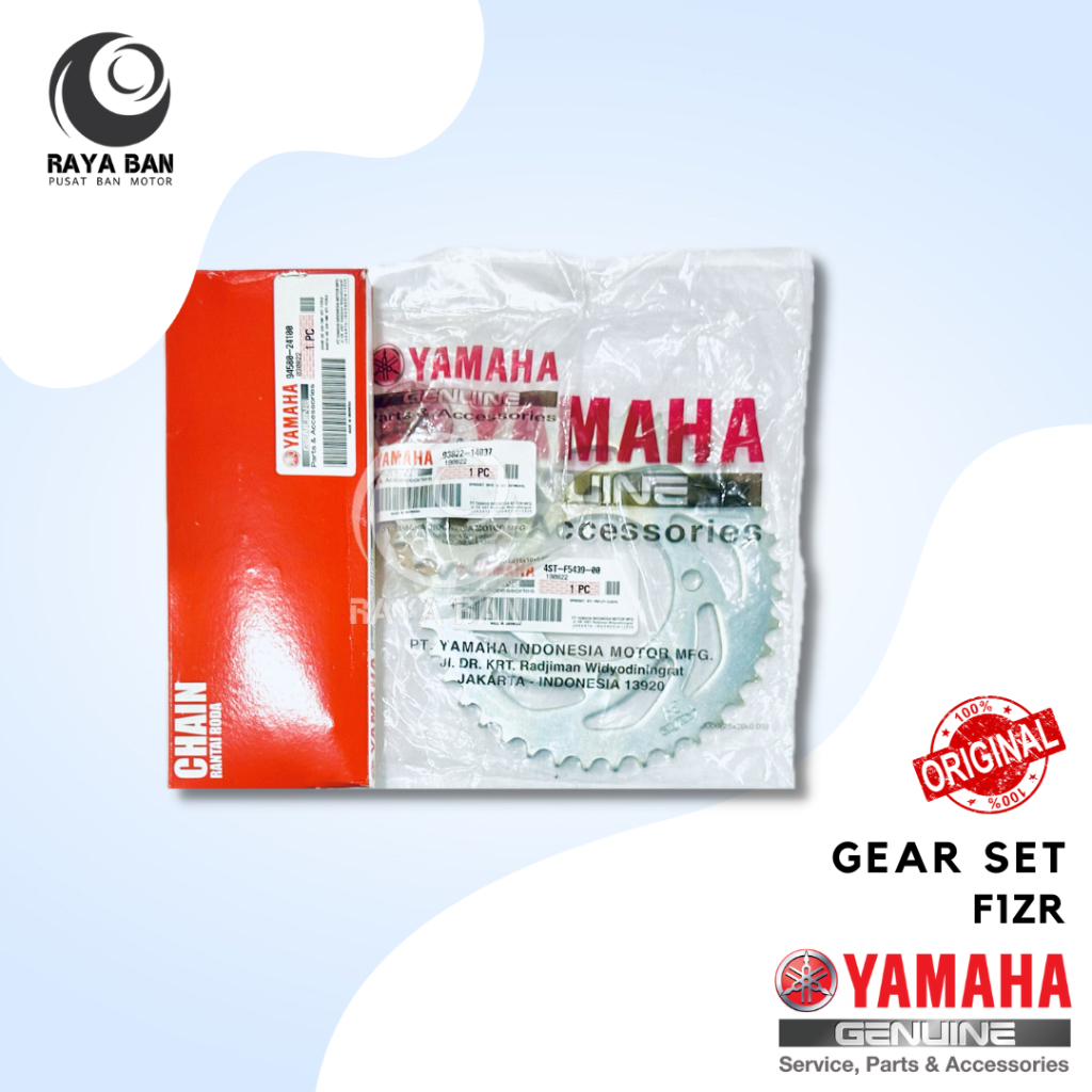 Jual 4ST-WE01A-80 Gear Set Yamaha F1ZR Asli YGP Gir Paket Rantai Roda ...