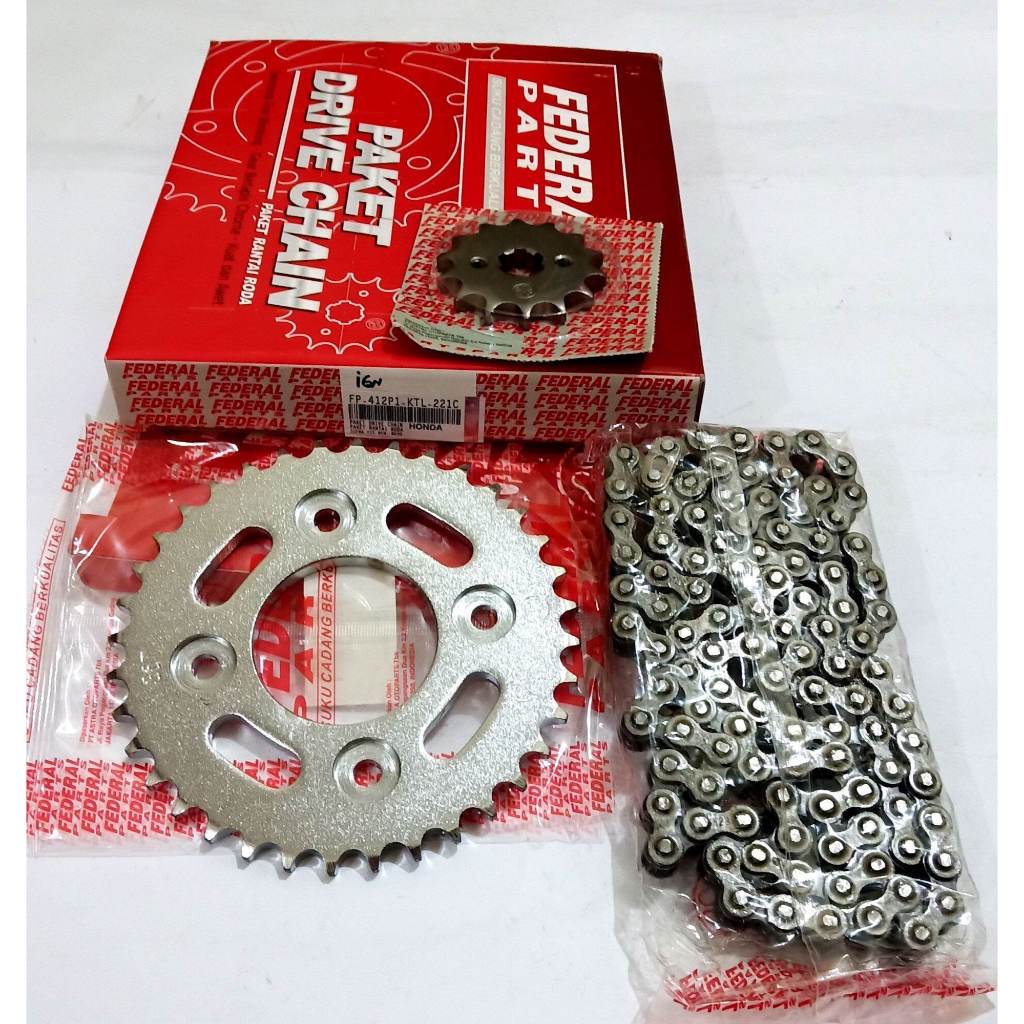 Jual ( GARANSI ) ORI Gear Set + Rantai SUPRA X 125, KARISMA, REVO LAMA ...