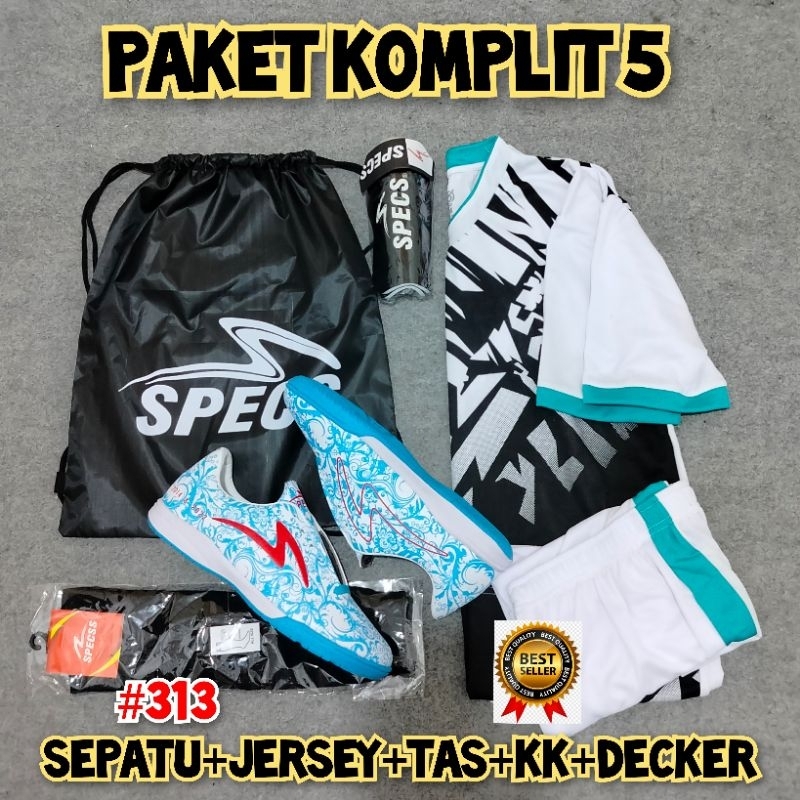Jual PAKET KOMPLIT 5 SEPATU FUTSAL+SETELAN+Decker+kaoskaki+tas (BISA ...