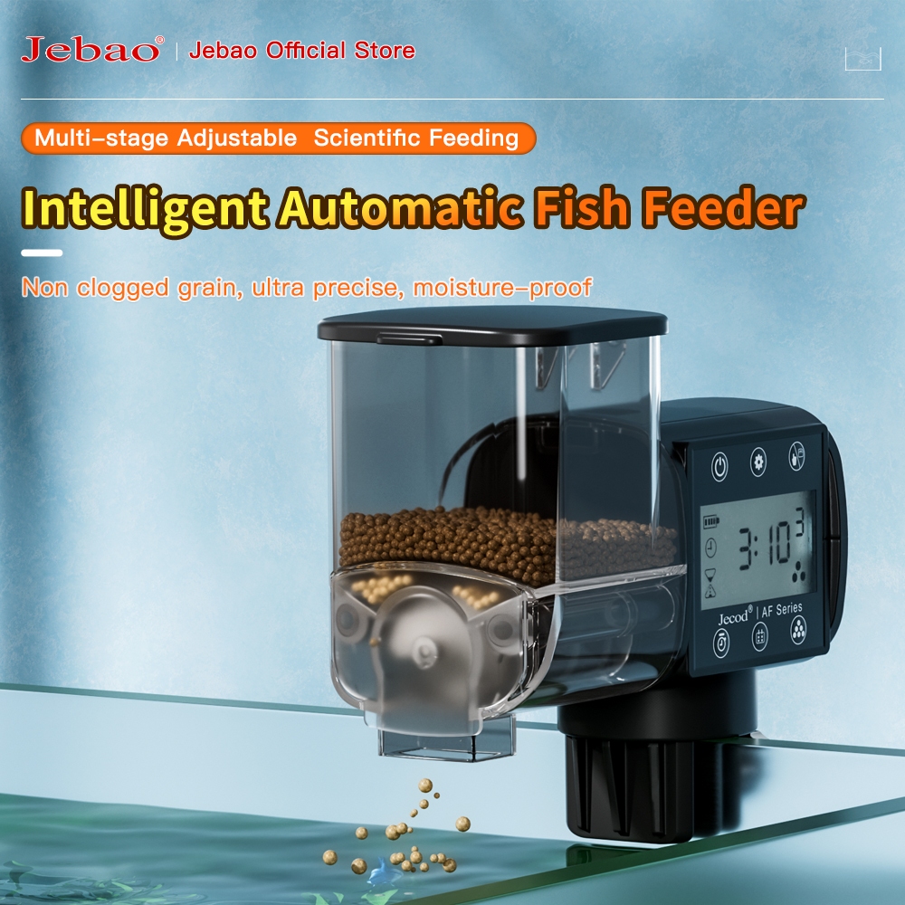 Jual Jecod Intelligent Automatic Fish Tank Feeder Digital Display AF ...
