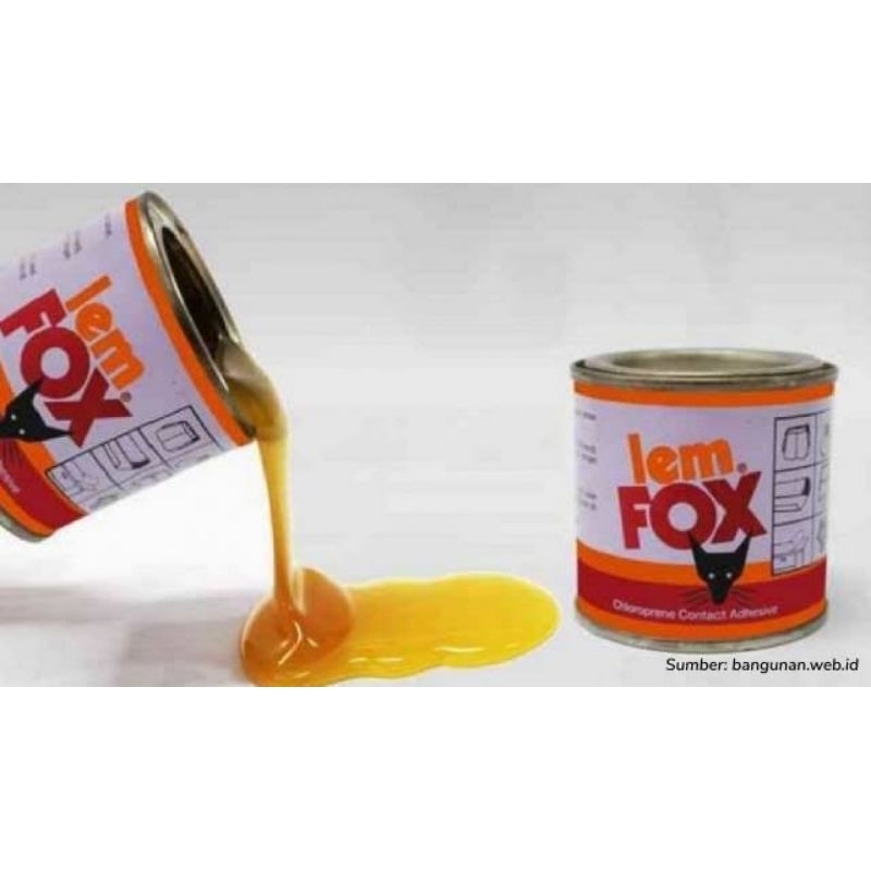 Jual lem fox kuning kaleng 70gr | Shopee Indonesia