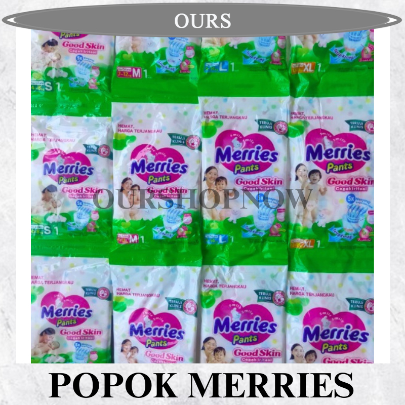 Jual Merries S/M/L/XL Renteng popok bayi OURSHOPNOW | Shopee Indonesia